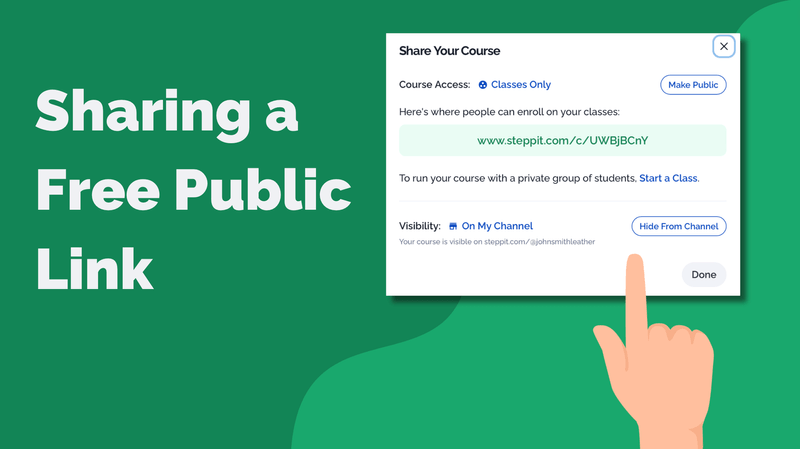 Sharing a Fee Public Link · Steppit