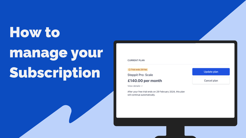How to Manage your Steppit Subscription · Steppit